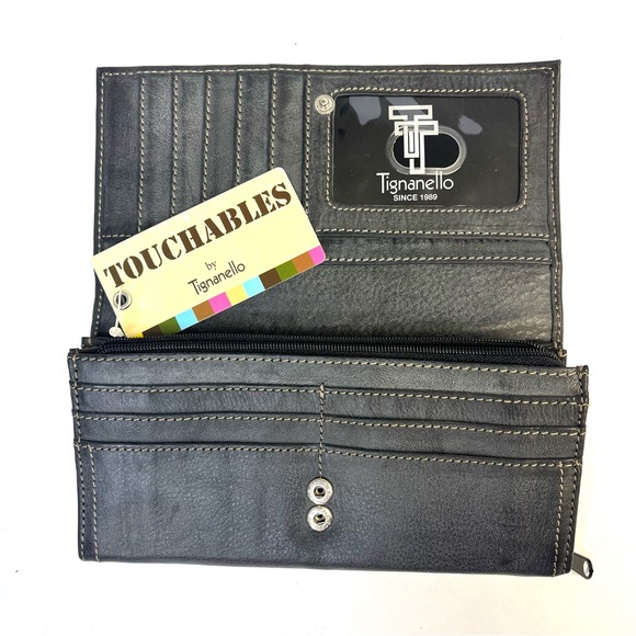 Tignanello | Bags | Nwt Tignanllo Touchables Flap Clutch Wallet In ...